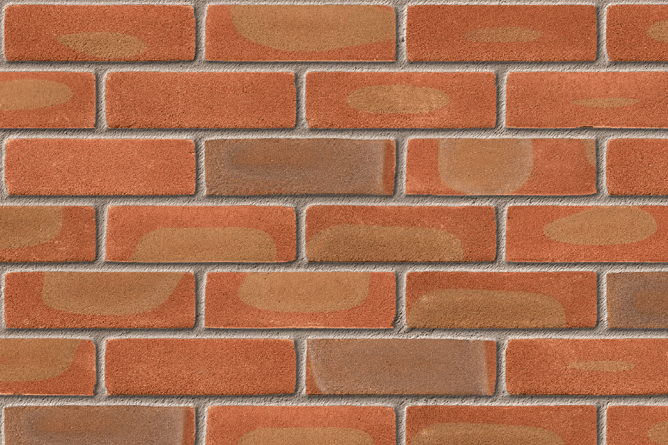 Ibstock Leicester Multi Red Stock Brick Pack of 500 - Red, Frost Resis